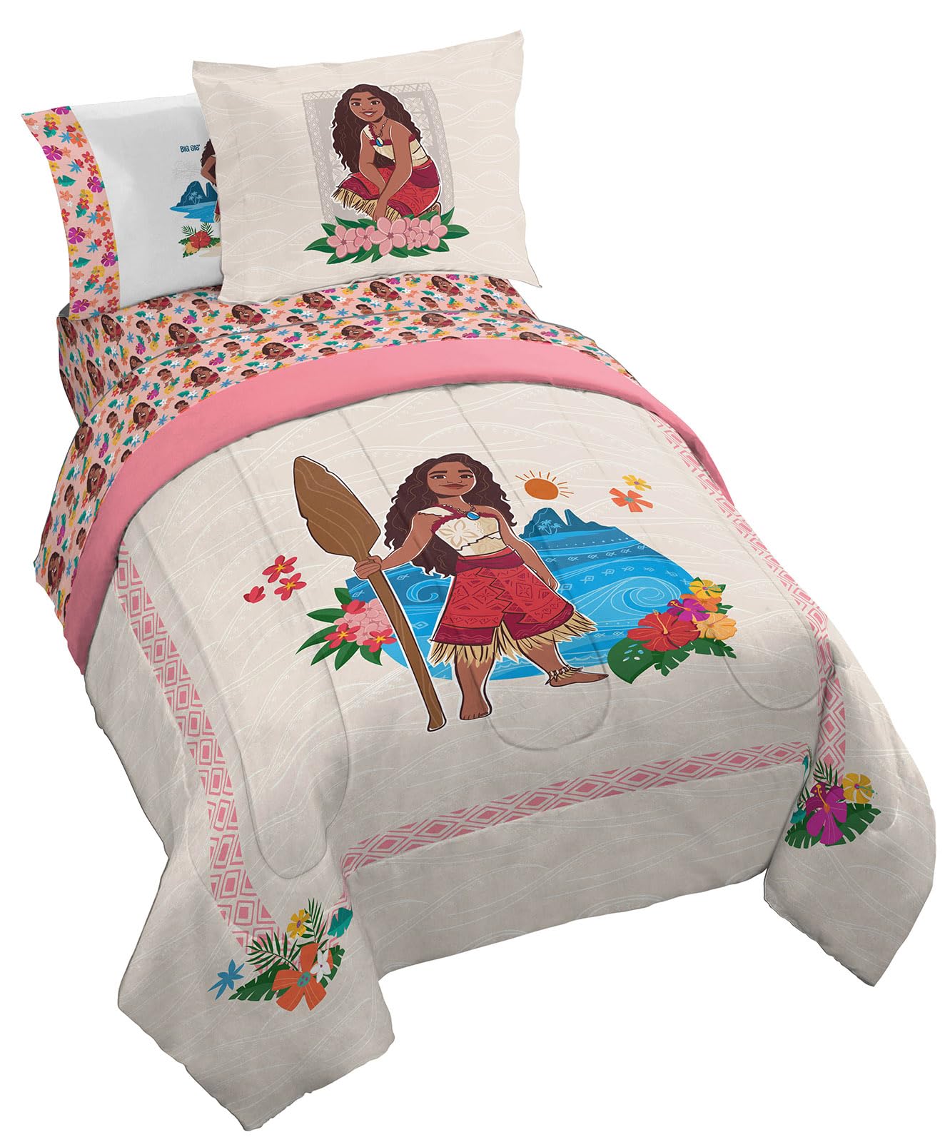 Jay Franco Disney Aristocats Marie Twin Comforter Set - 5 Piece Bedding Includes Sheet Set & Pillow Covers - Super Soft Cozy White Kitty Bedding