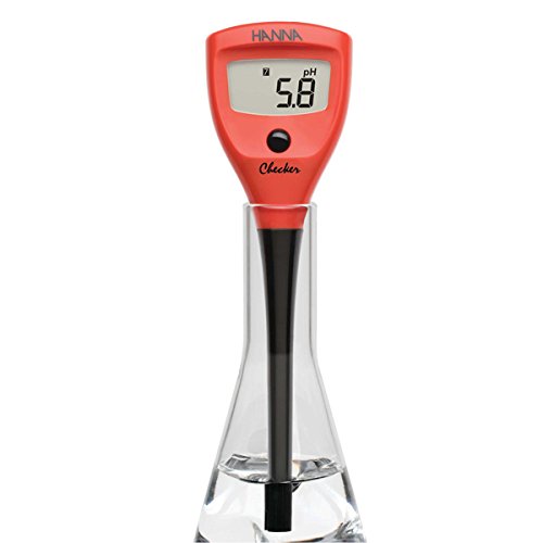 Hanna Instruments HI98103 Checker pH Tester with Ph Electrode and Batteries, 0.00 to 14.00 pH, +/-0.2 pH Accuracy, 0.1 pH Resolution