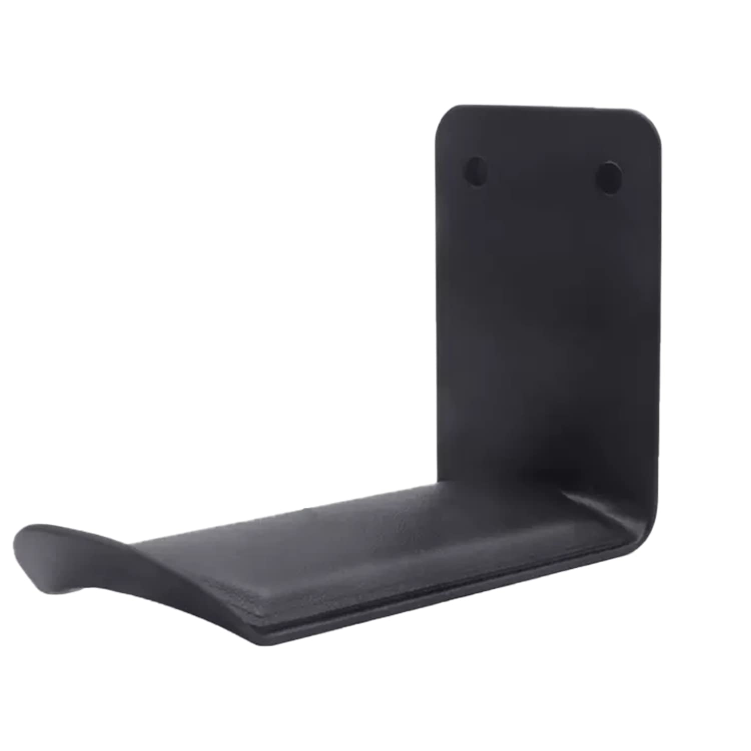 Headphone Hook can be Pasted on The Wall and Desktop Suitable for Most Headsets Headphone Holder Rack(L+PU Leather Black)