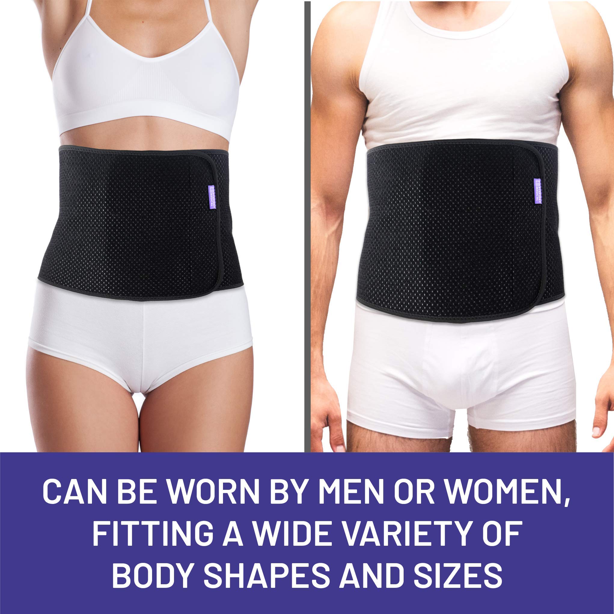 Everyday Medical Abdominal Binder Post Surgery – Healing and Reduce Swelling After C-Section, Abdomen Surgeries, Tummy Tuck, Bladder & Gastric Bypass Belly Girdle