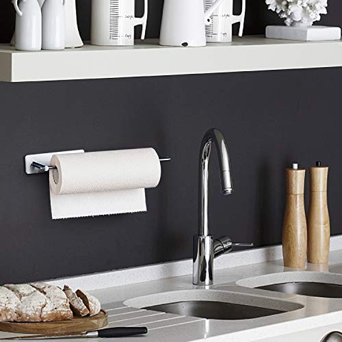 Paper Towel Holder,Paper Towels Bulk- Self-Adhesive Under Cabinet,Paper Towels Rolls - for Kitchen,Stainless Steel Paper Towel Holdersā¦