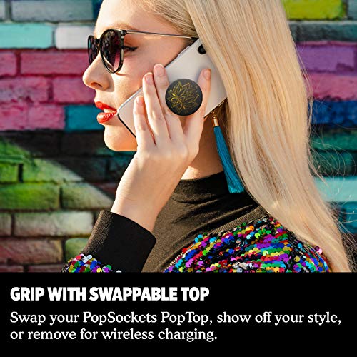 ​​​​PopSockets Phone Grip with Expanding Kickstand - Golden Prana Black