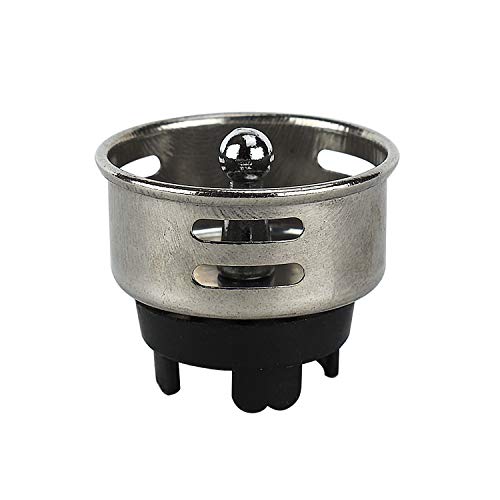 Keeney 878PC Stainless Steel Junior Duo Bar Sink Strainer with Basket, Fits 2-Inch or 2-1/2-Inch Openings, Polished Chrome