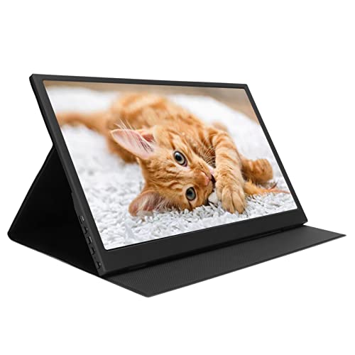 KUIDAMOS Portable Monitor, Portable IPS Gaming Monitor Support USB USB C Mini HD Multimedia Interface Full Viewing Angle for Playing Games