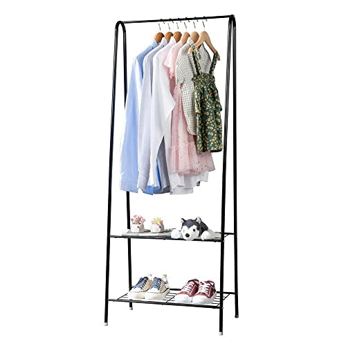 MAXCBD High Portable Metal Clothes Closet Organizers Hanger Steel Garment Rail Rack