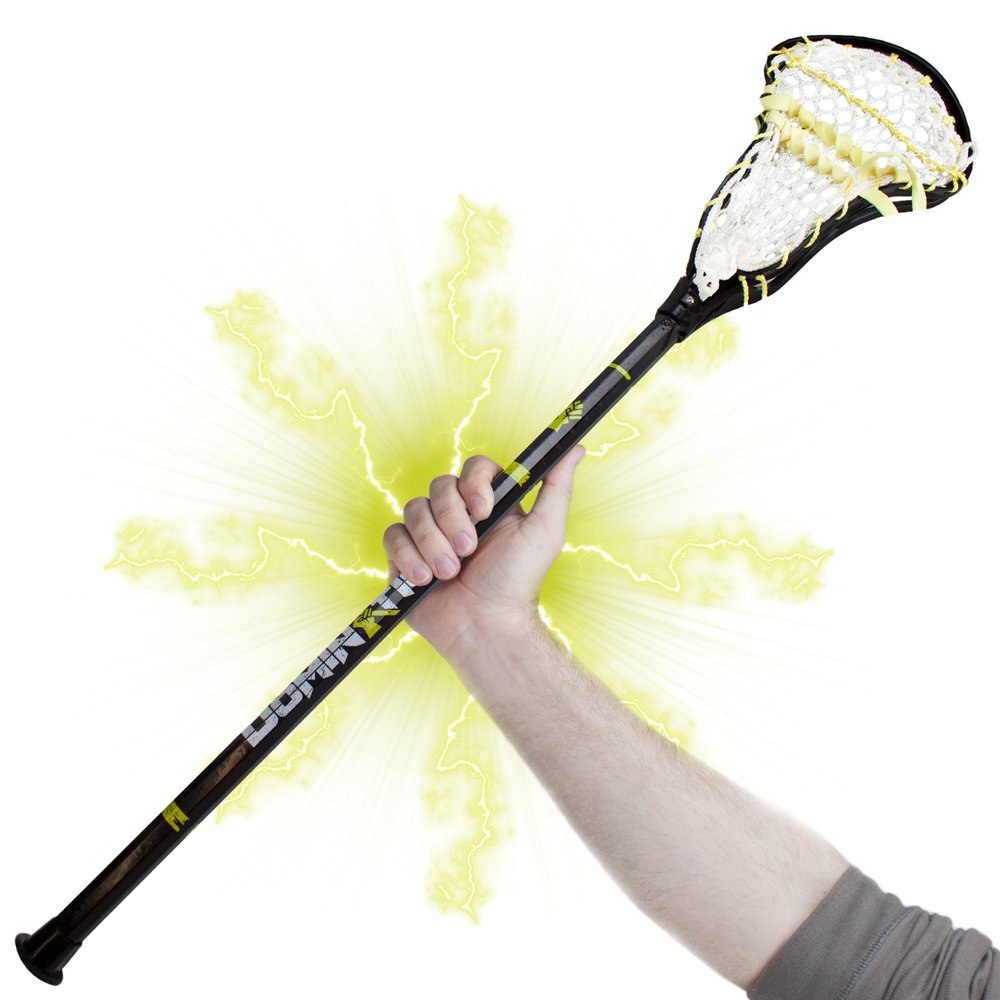 Domination 33" Indoor/Outdoor Lacrosse Mini Stick by Crown Sporting Goods, Black