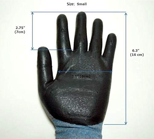 Lightweight Nitrile Work Gloves, Foam Coated, Smart Touch, 5 Pairs(Medium, Pink)