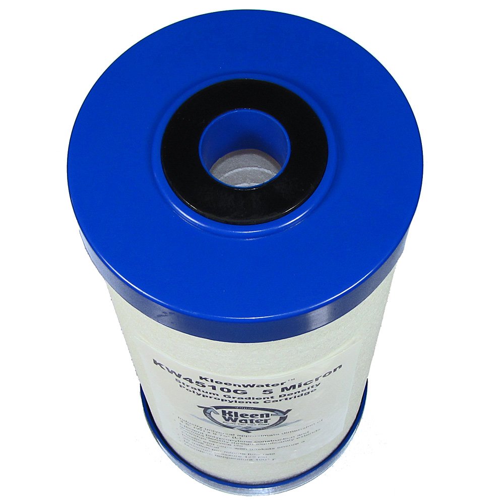 KleenWater 4510G-5M Dirt Rust Sediment Filter Cartridge, 5 Mircon, 4.5 x 9.75 Inch, Compatible With Big Blue DGD-5005 WDGD-5005 WHKF-GD25BB
