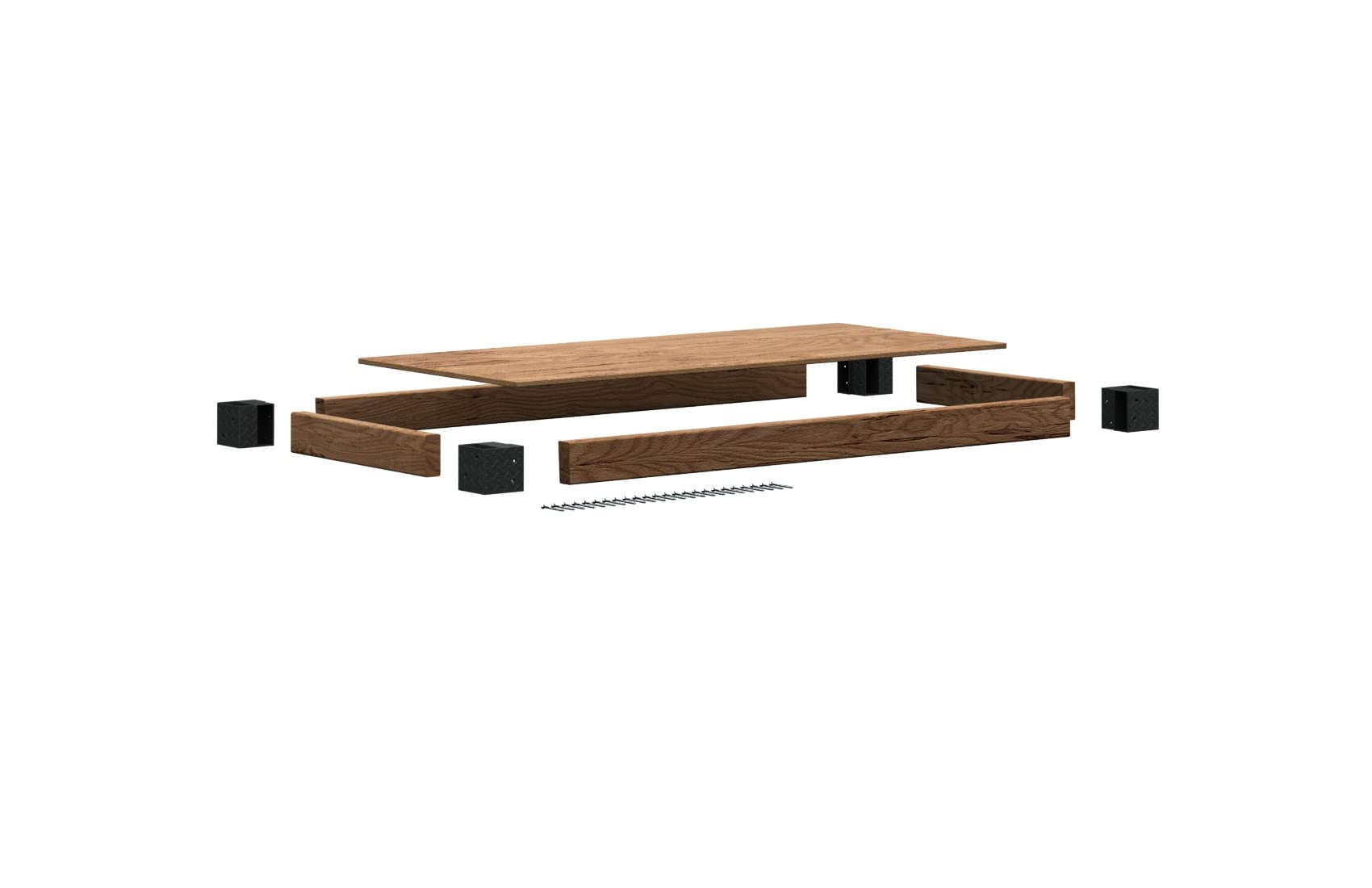 HyLoft Heavyweight 2 x 4 Do-it-Yourself Single Shelf Kit, Gray