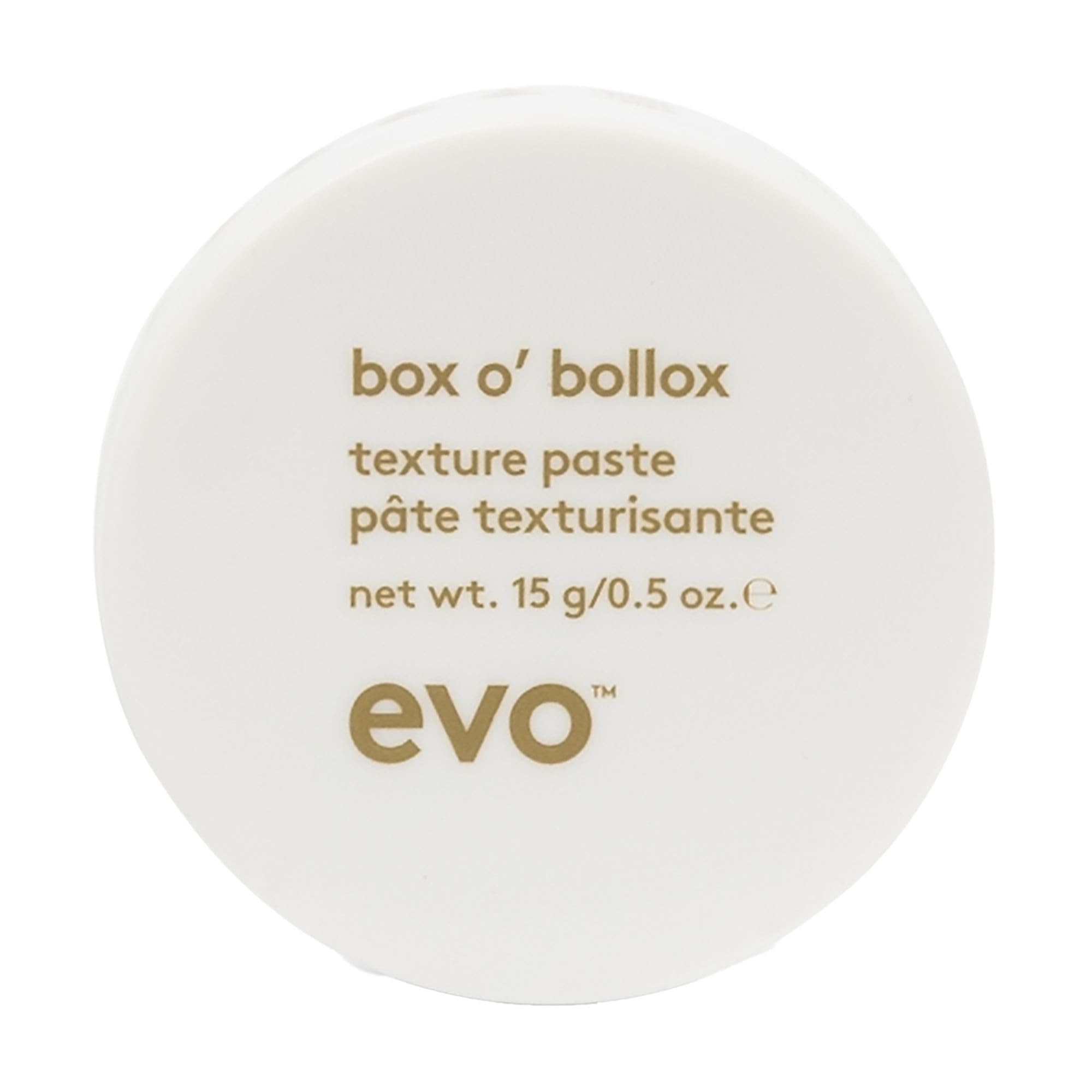 EVO Box O' Bollox Texture Paste - Hair Styling Paste - Long-Lasting Hold with a Matte Finish & Anti Frizz - 90g / 3.1oz