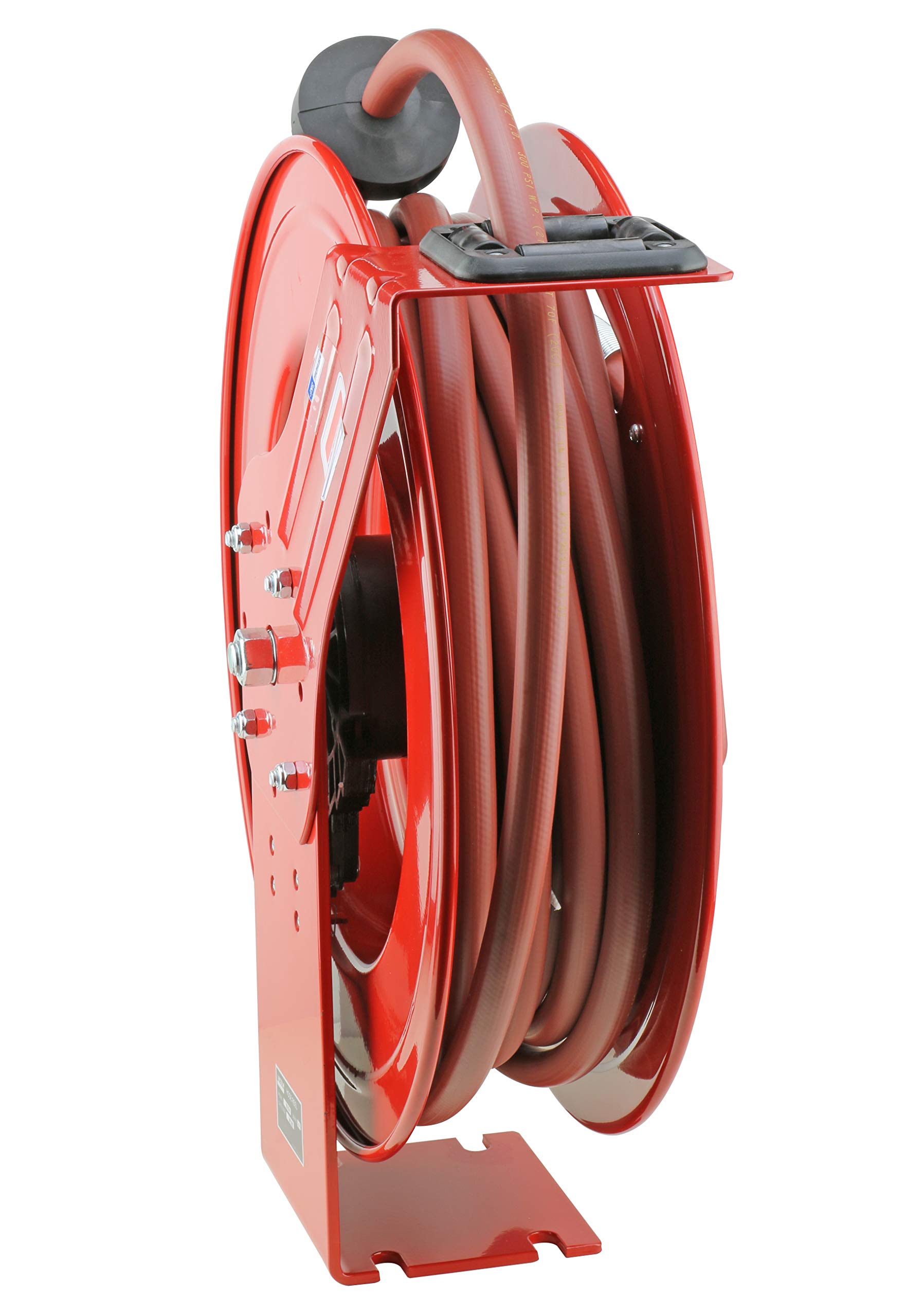 Lincoln 83753 Value Series Air and Water 50 Foot x 3/8 Inch Retractable Hose Reel, 1/4 Inch NPT Fitting, Slotted Mounting Base, 5-position Adjustable Outlet Arm