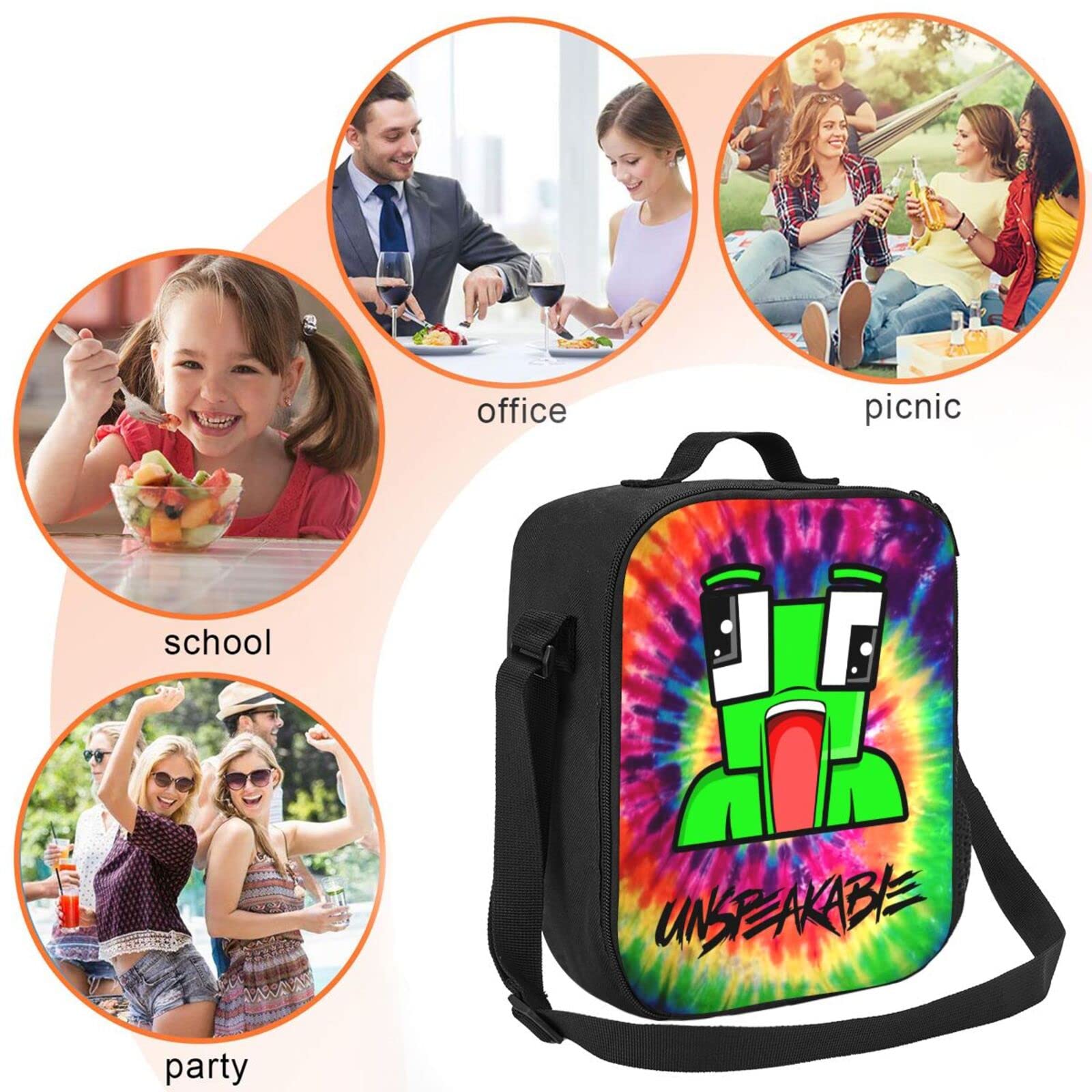 Fnixhva 3PCS Kids Large-capacity Adjustable Shoulder Strap Backpack,Boys School Bag,Game Fans Gift,Durable Laptop Bag,3D Printed Lunch Bag Stationery Bag Casual Office Style1