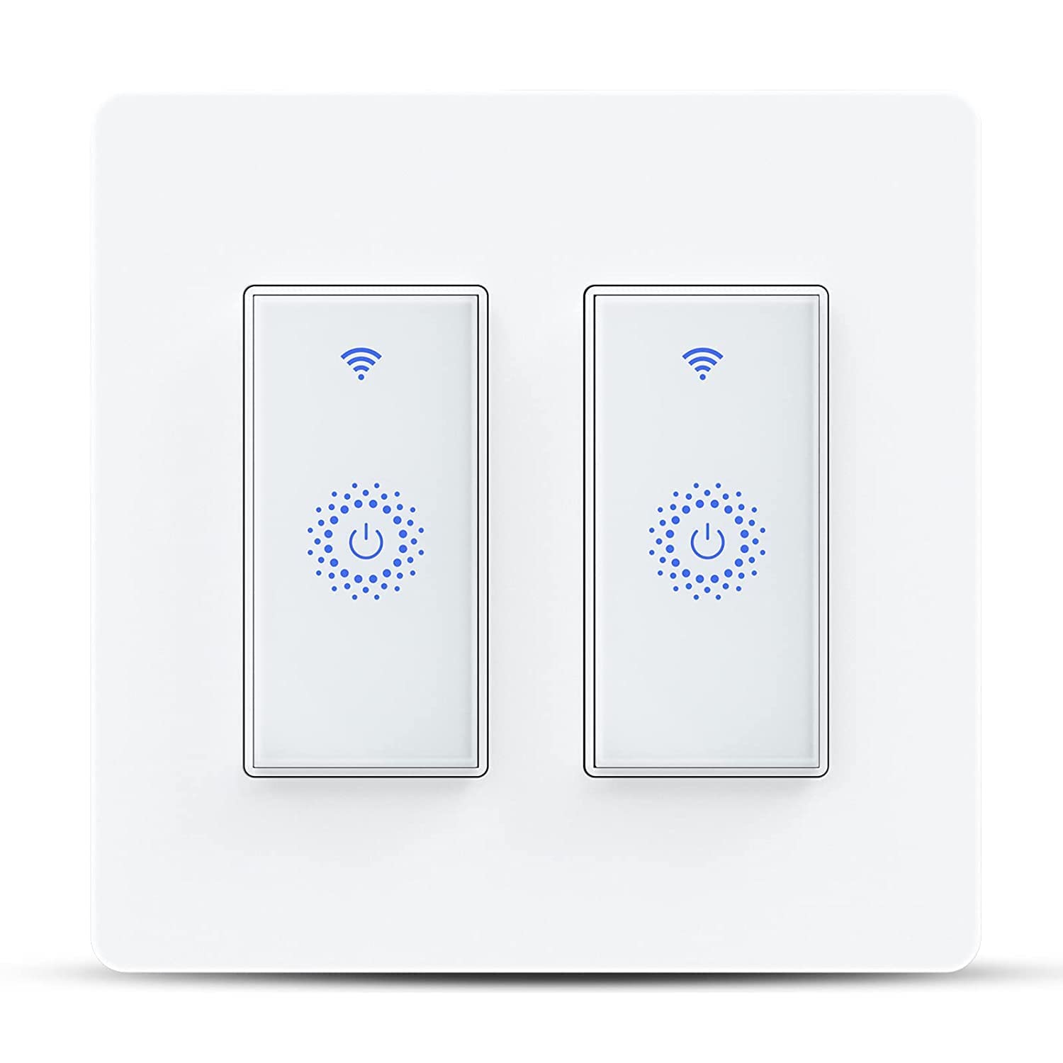 Nexete Smart Wi-Fi Wall Light Switch Compatible with Alexa Google Assistant & IFTTT ,Remote Control, Timing Function No Hub Required (smart light switch 2-Pack