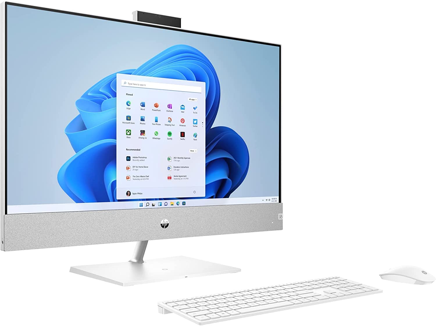 HP Pavilion 27 Touch Desktop 4TB SSD 64GB RAM Extreme (Intel Core i7-11700 Processor Turbo Boost to 4.50GHz, 64 GB RAM, 4 TB SSD, 27-inch FullHD Touchscreen, Win 11) PC Computer All-in-One