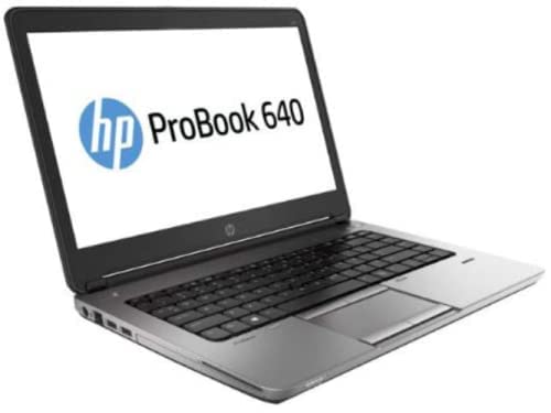 HP ProBook 640 G1 14"" Laptop, Intel Core i5, 8GB RAM, 128GB SSD, Win10 Home, Black (Renewed)