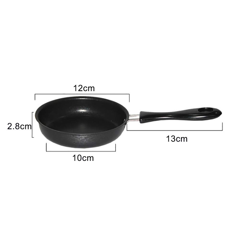 shlutesoy 12CM mini frying pan Omelette pot Breakfast artifact pot Omelet artifact flat bottom frying pan