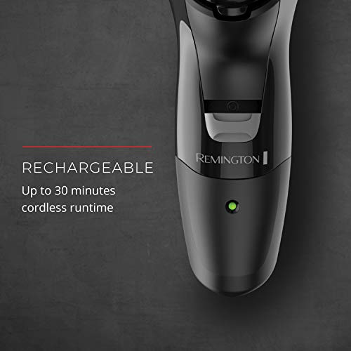 Remington PR1235 R3 Power Series Rotary Shaver, Men's Electric Razor, Electric Shaver, Black