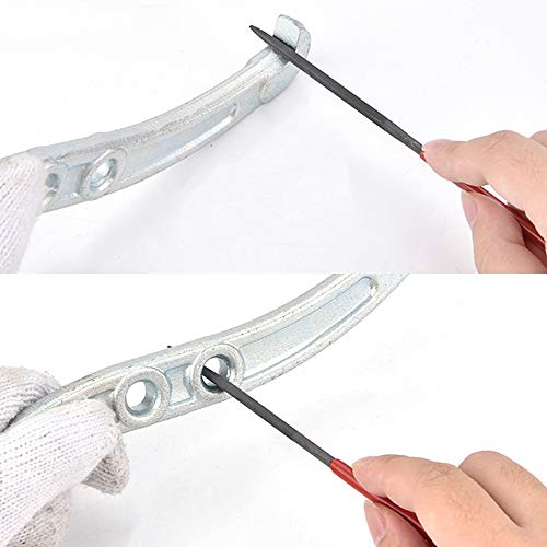KALIM Needle File Set (10Pcs High Carbon Steel Files) and 1 Wire Cutter in A Carry Bag, File Tools for Soft Metal, Wood, Jewelry, Model, DIY, Hobby, etc.