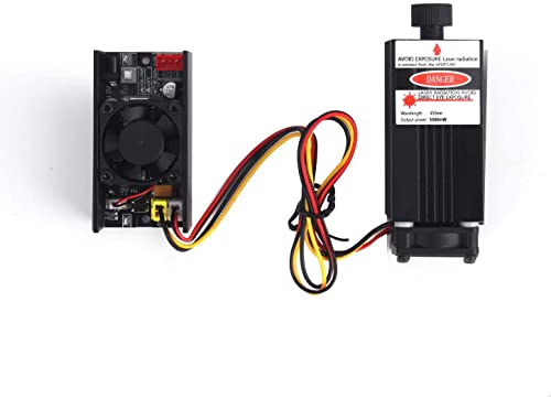 MYSWEETY 445nm 5.5W / 5500w Module Kit, Engraving Module Kit for CNC Router Machine DIY Engraver 1610-Pro/1810-Pro/3018/3018-Pro/3018 Pro-M/3018 Max