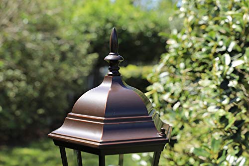 Kenroy Home 93432ORB Villa Waterproof Outdoor Lamp Post Light, Oil-Rubbed Bronze Finish