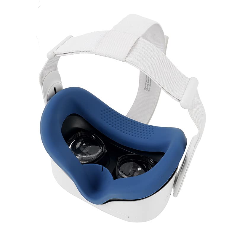 Eye Cover for Oculus Quest2, Breathable Anti-Sweat Soft Silicone Eye Cushion for Oculus Quest 2 VR Headset