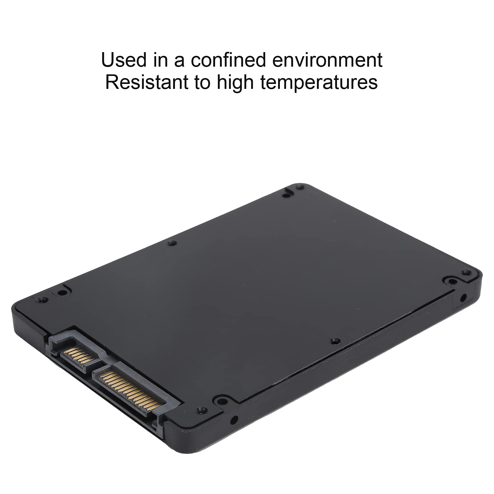 GOWENIC SATA to SATA3.0 Adapter Box, 2.5in SSD Solid State Drive, 7mm Computer Accessories Parts, Internal Solid State Drives, Safe and Reliable, Easy to Use(Black)