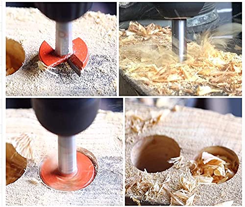 Hegebeck Forstner Drill Bits 2.4" Woodworking Hole Saw Cutter Drilling Boring Bit Cutter for Wood Plastic Plywood Splint 1Pcs (Orange)