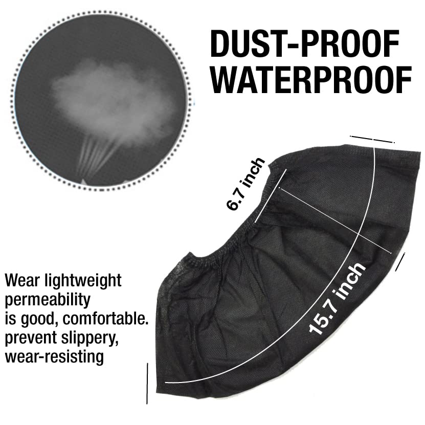 Kingorigin Shoe Covers Disposable - 50 Pack Disposable Shoe & Boot Covers Slip Resistant Shoe Booties fits up to Size 11 US Men and 13 US Women (50)