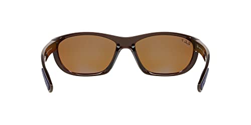 Ray-Ban RB4188 Wrap Sunglasses, Shiny Brown/Brown Polarized, 63 mm