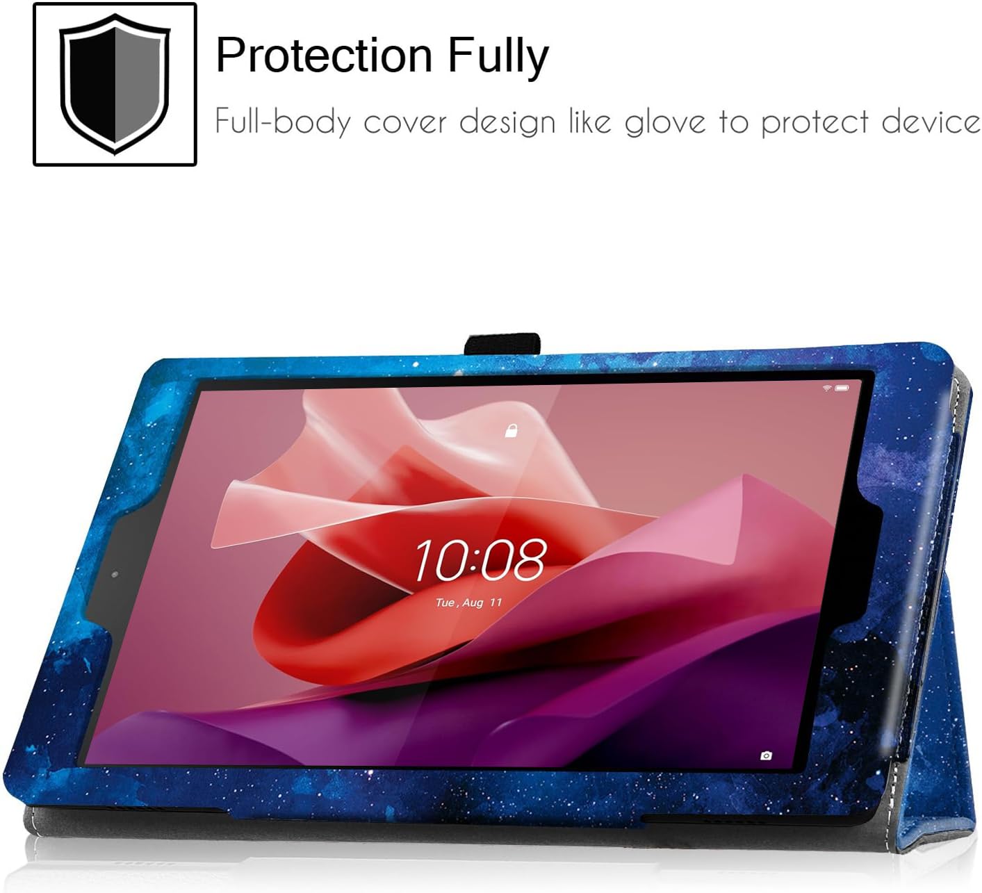 Famavala Folio Case Cover for PREVIOUS Generation 8" Fire HD 8 Tablet [8th / 7th / 6th Generation 2018/2017 / 2016 Release ] (BlueSky)