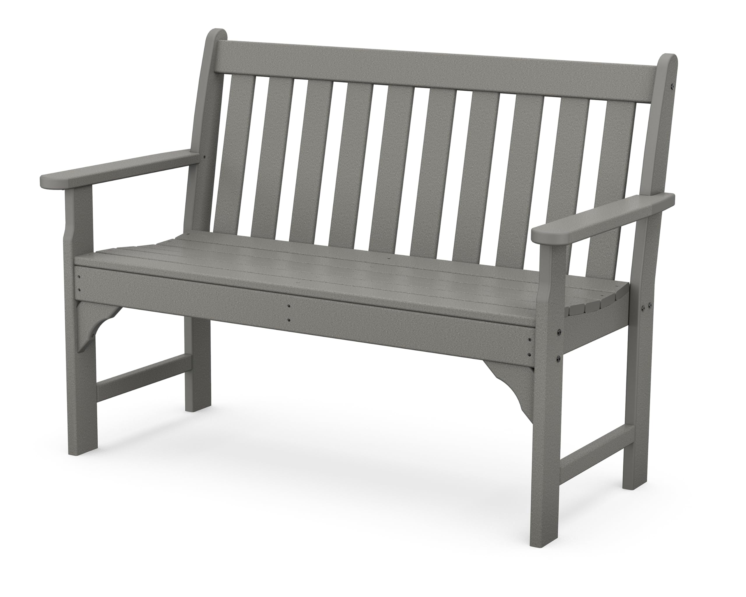 POLYWOOD Vineyard 48" Bench (Slate Grey)