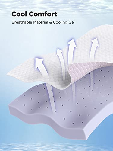 PERLECARE 3 Inch Gel Memory Foam Mattress Topper for Pressure Relief, Premium Soft Mattress Topper for Cooling Sleep, Non-Slip Design with Removable & Washable Cover, CertiPUR-US Certified - King