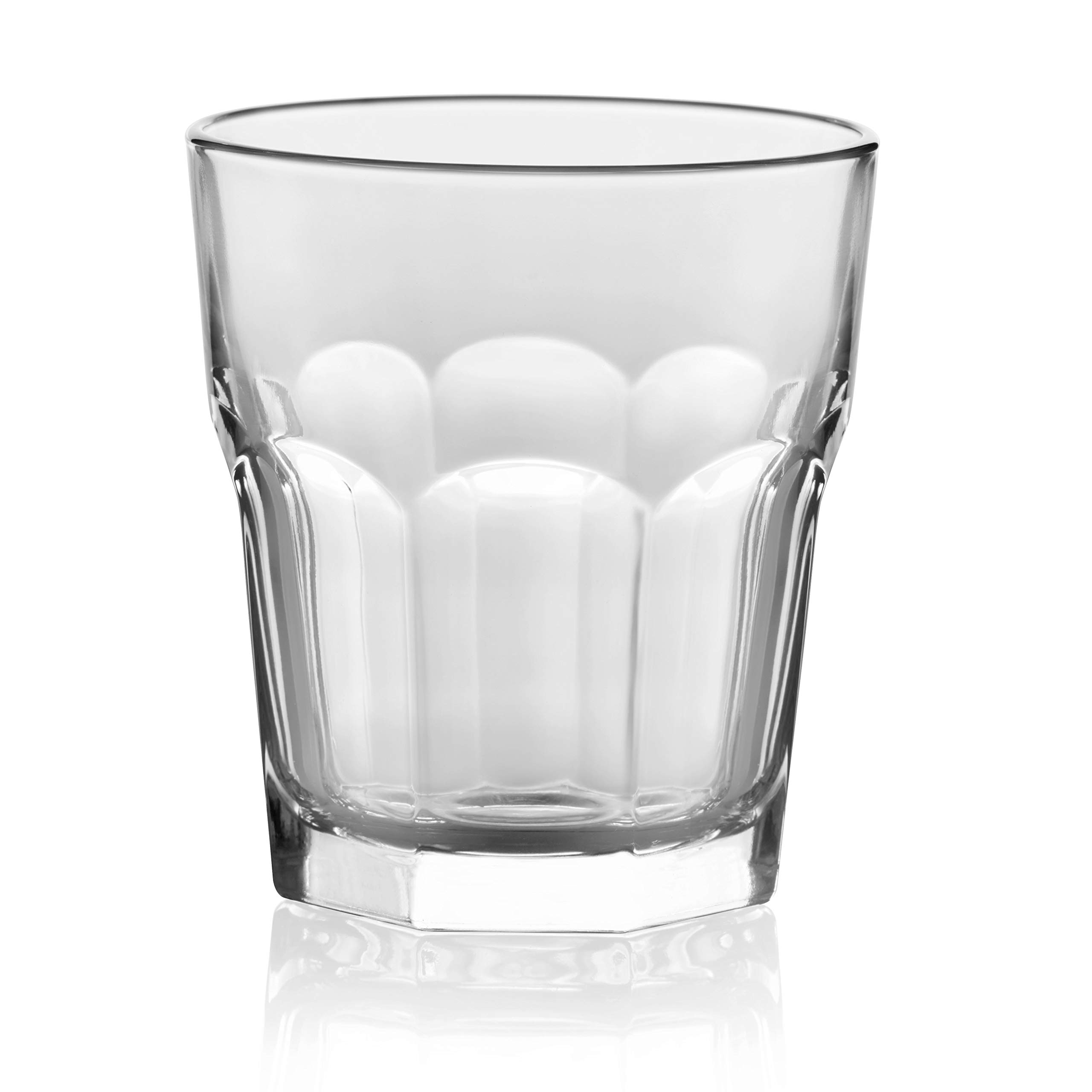 Libbey Gibraltar Rocks Glasses Set, Iconic Glassware Drinking Glasses Set of 12, Stunning, Heavy Duty, Dishwasher Safe Glasses for Everyday Use