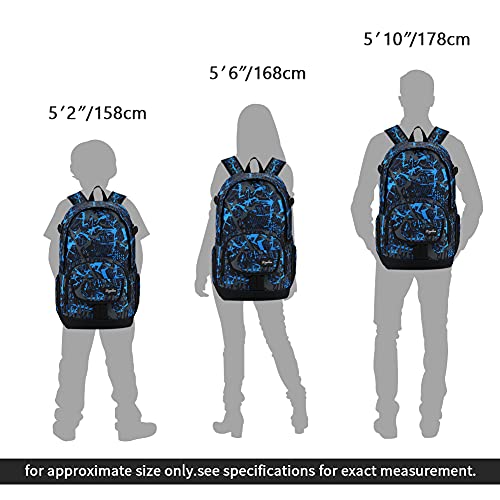 rickyh style School Backpack, Travel Bag for Men & Women, Lightweight College Back Pack with Laptop Compartmen…