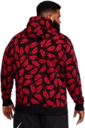 Nike Hoodie's (as1, alpha, s, regular, regular, Black/Red (DV8152-657))