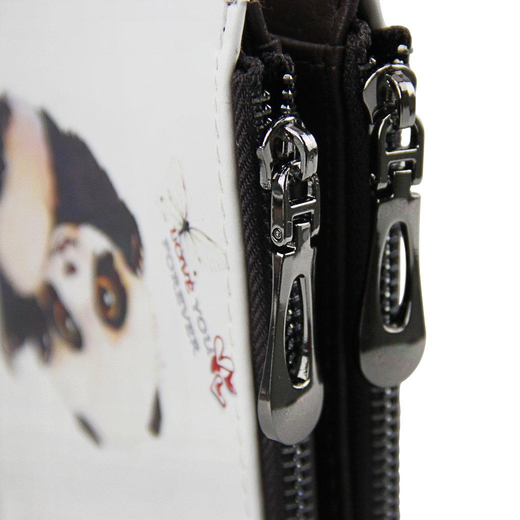 Women Girl Cute PU Leather Fold Mini Wallet Purse Card Case Holder (Panda)
