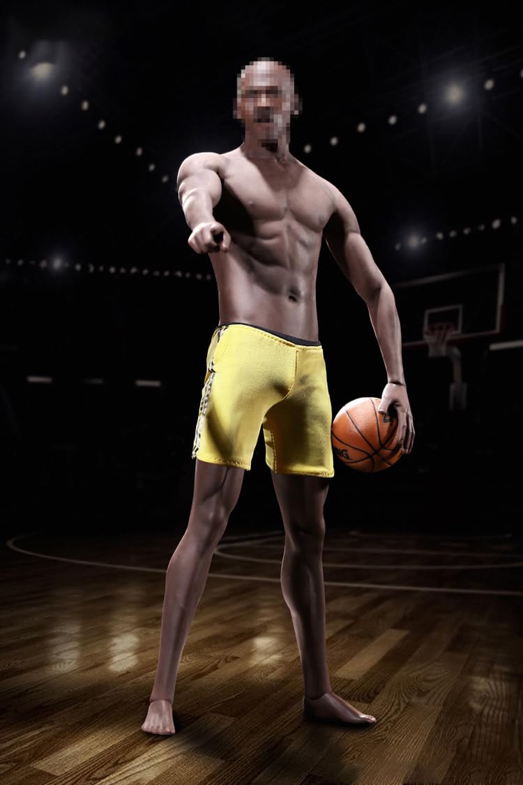 TBleague Phicen 1/6 Scale Basketball Player Body Male Seamless Action Figures Body 12 inch Super Flexible Male Figure Dolls for Arts/Drawings/Photography (M36B)