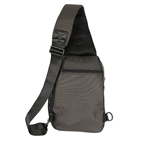 Vanlison Sling Bag Chest Shoulder Backpack Crossbody Multipurpose Daypack For Men Women Black