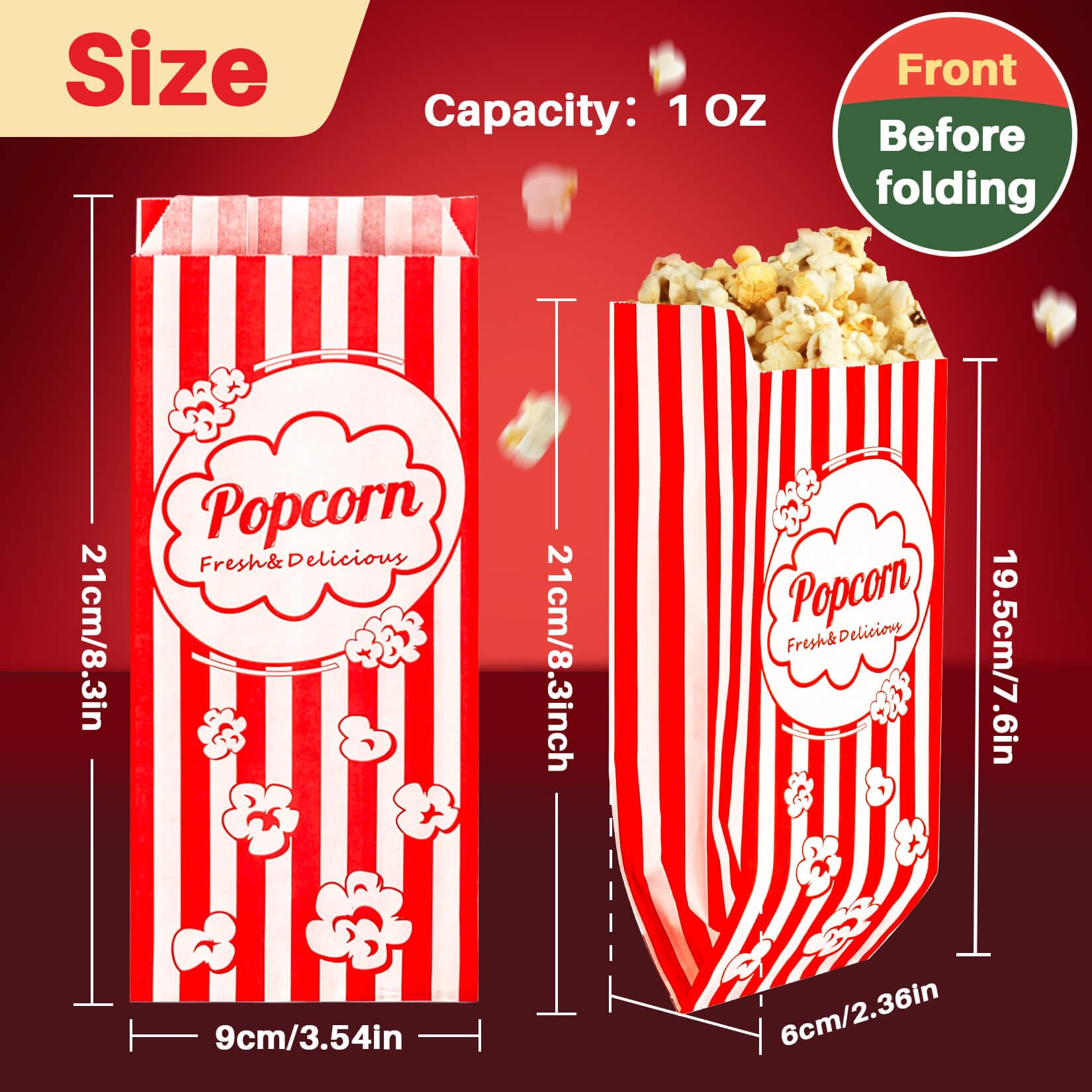 PopcornBag100pcs & PopcornBag140pcs