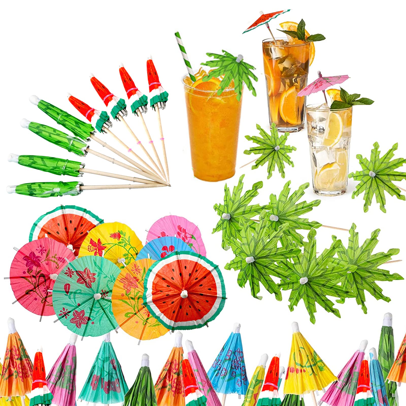 Drink Umbrella,50Pcs Cocktail Umbrella,Cupcake/Fruit Plate/Cocktail Decor Mini Umbrellas For Drinks,Paper Umbrella Drink Decor.