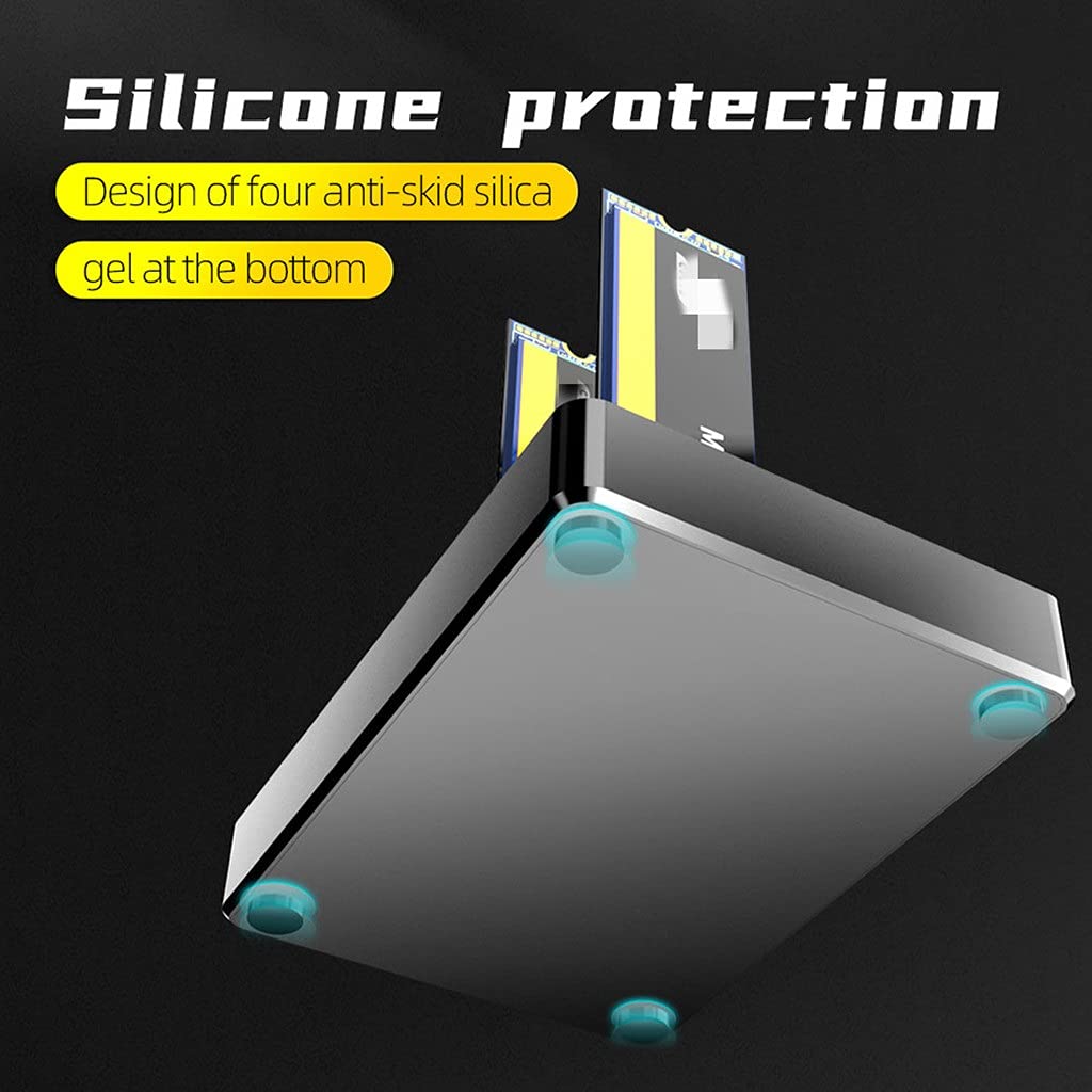 LHLLHL Type C to USB 3.0 M.2 SATA NGFF SSD Hard Disk Drive Docking Station Dual Bay External Offline Clone Adapter