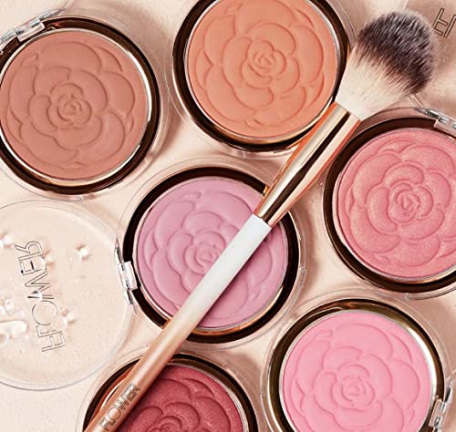 Flower Beauty Flower Pots Powder Blush - Smooth & Silky, Skin Tone Enhancing, Soft Satin Finish Makeup (Sweet Pea)