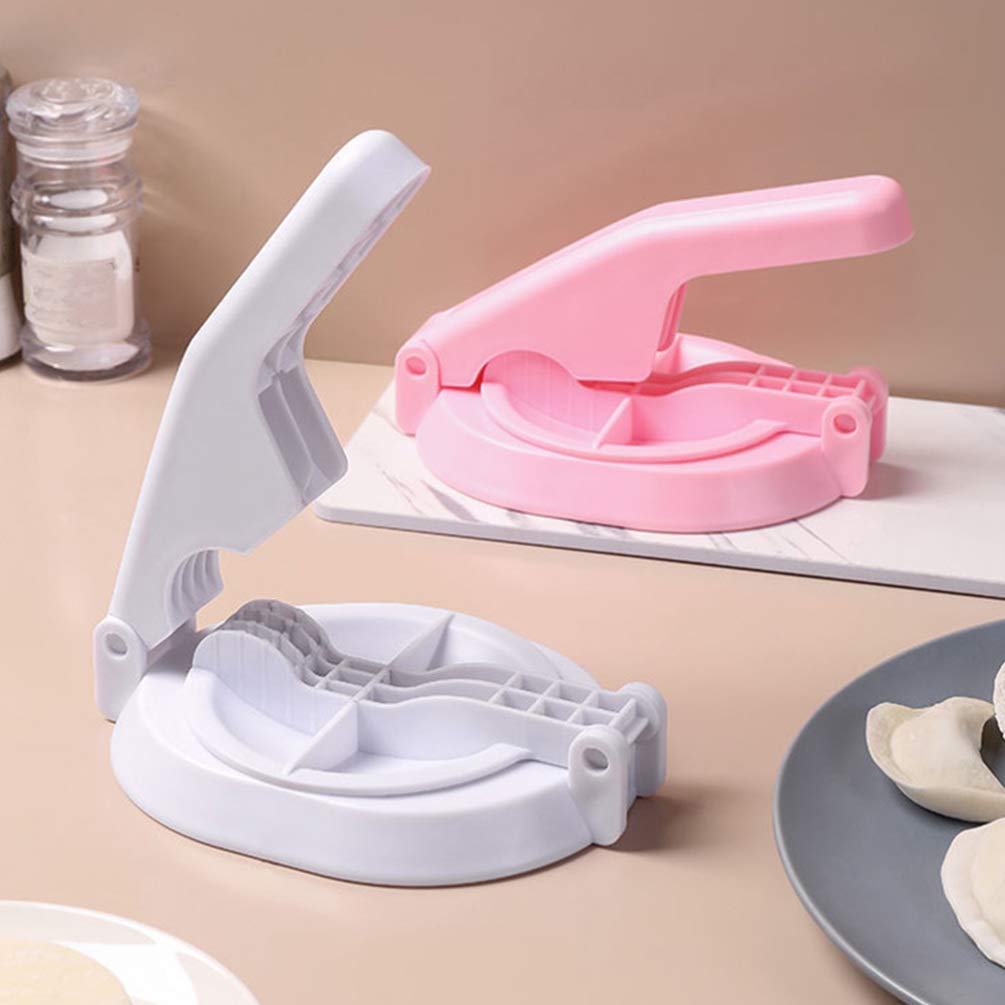 Hemoton 1Pc Dumpling Wrapper Manual Tortilla Maker Tortilla Maker Machine Mountain Pie Maker Dumpling Dough Presser Taco Tortillas Manual Dough Press Tool White Household to Rotate Folder