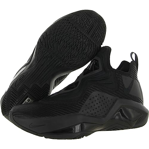 Nike Men's Lebron Soldier XIV 14 Basketball Shoes, Black/Metallic Dark Grey, 8.5