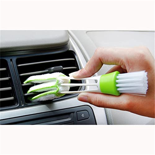 LIUCM Cleaning Brush For Air Outlet Of Two-Headed Car Air Conditioner, Soft Brush For Instrument Panel Dusting, And Cleaning Articles For Interior Decoration