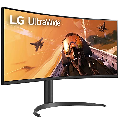 LG 34WP75C-B 34" Curved UltraWide QHD Monitor with AMD FreeSync Bundle with 3 YR CPS Enhanced Protection Pack and Microsoft 365 Personal 15 Month Subscription