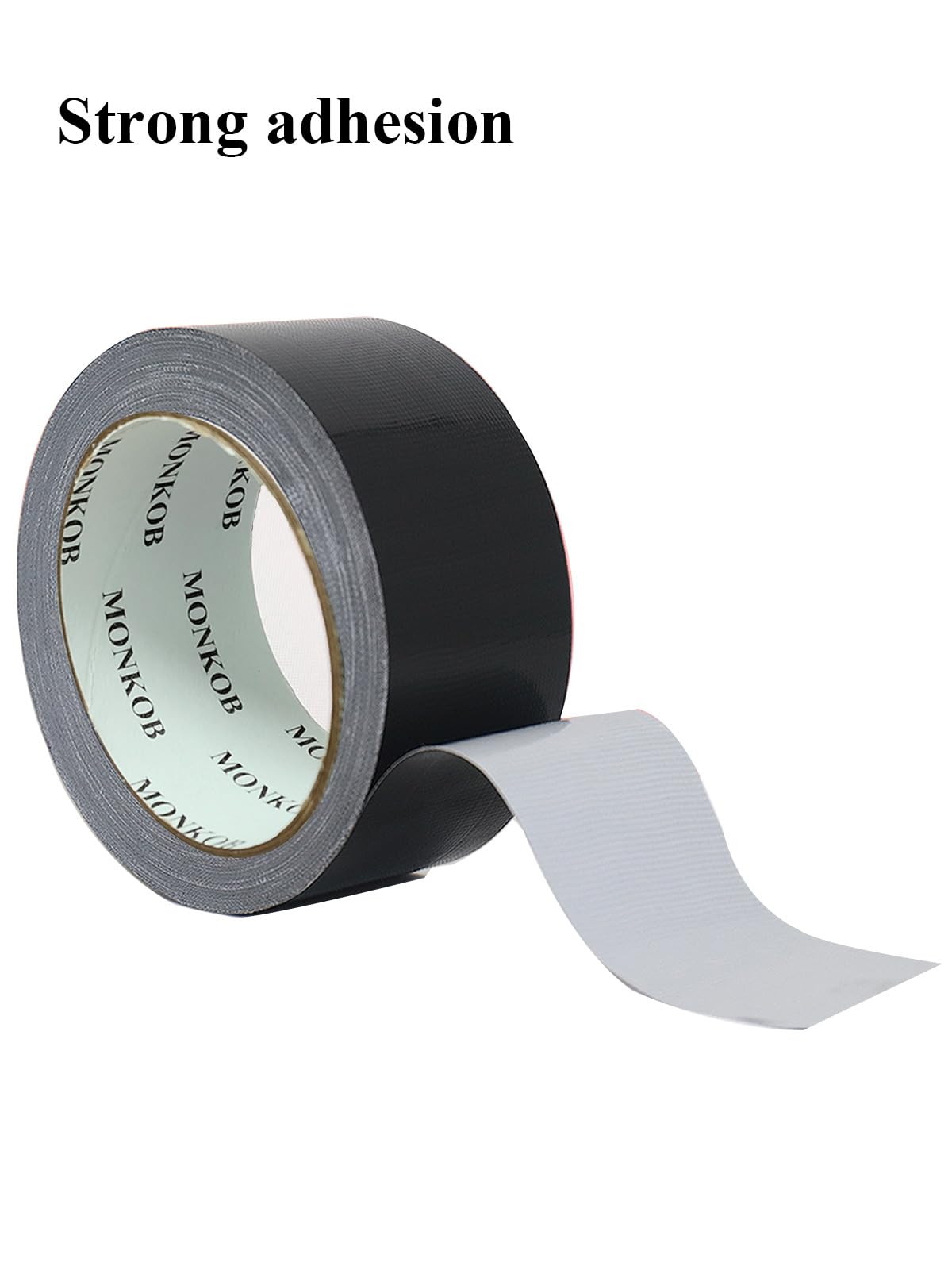 MONKOB Black Duct Tape 2 inches x 30 Yards 2 Pack No Residue, Strong, Flexible, Waterproof, Black Heavy Duty Duct Tape Variety Pack