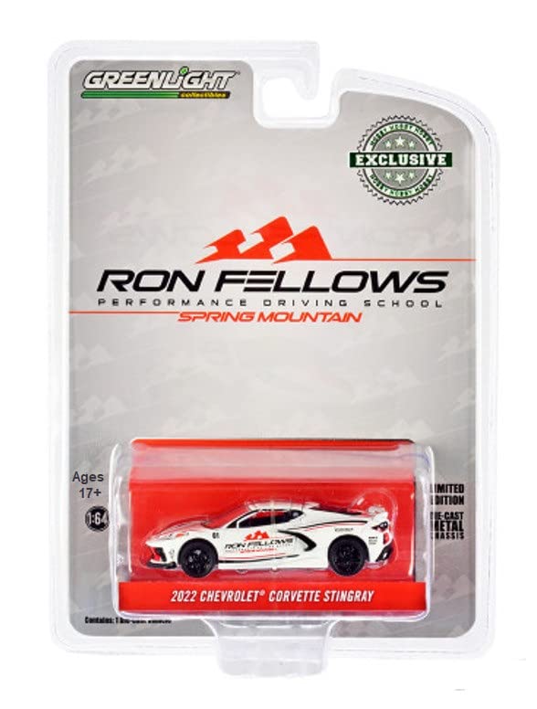 Greenlight 30367 2022 Chevy Corvette Stingray Ron Fellows Performance Driving School 1:64 Scale Diecast