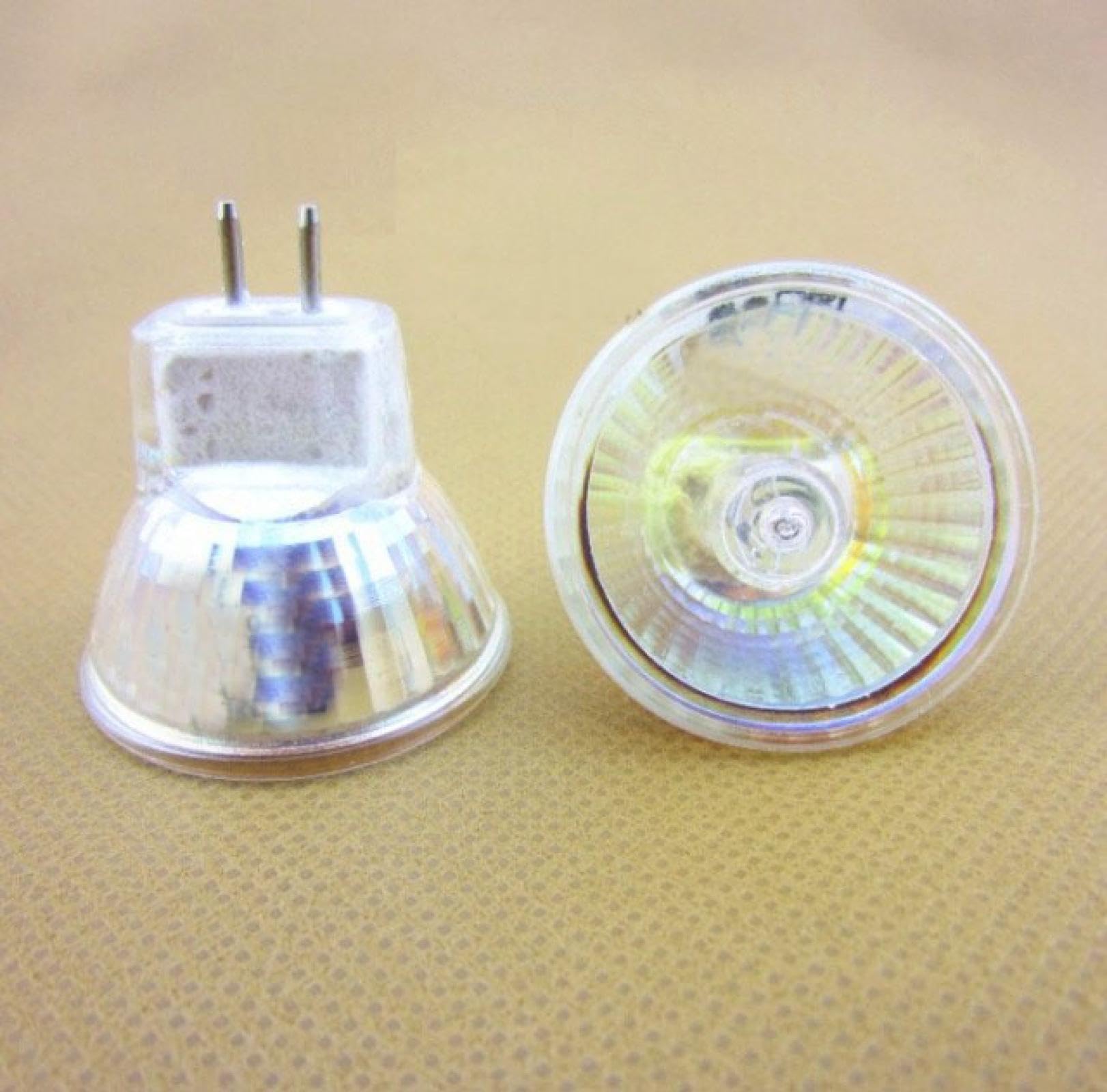 JZLBBC 2Pc MR8 Halogen Bulb 12V 5W 10W 20W 35W MR8 Spot Halogen Lamps Low Voltage Mini Spotlights MR8 GU4 Bi-Pin Light Bulb Dimmable 5W