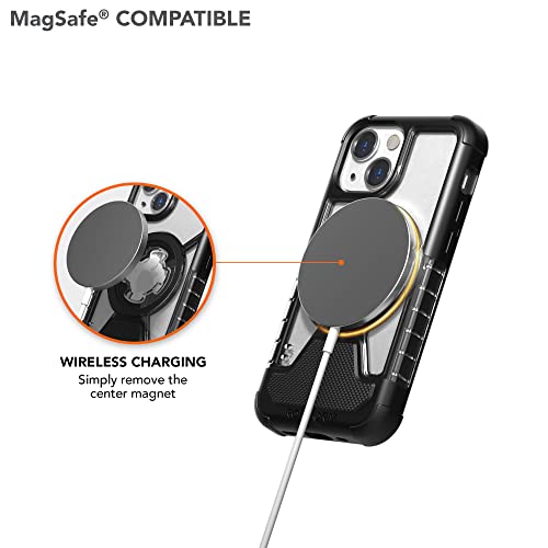 Rokform - iPhone 13 Mini Case, Crystal Series, Dual Magnet Plus MagSafe Compatible, Slim Magnetic Clear Apple Case, iPhone Cover with RokLock Twist Lock, Drop Tested Armor (Clear)